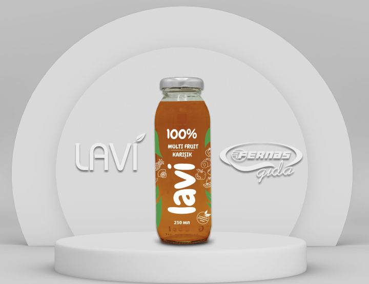 Lavi 100% Mixed Fruit Juice 250 ml Glass Bottle – Fernas Gıda